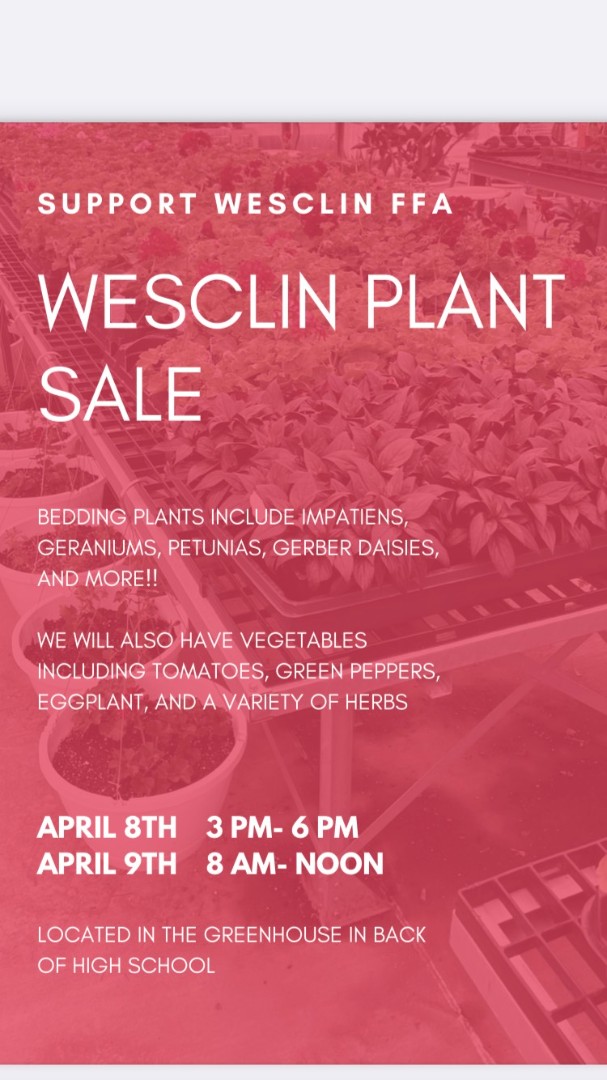 Wesclin CUSD 3 - FFA Plant Sale